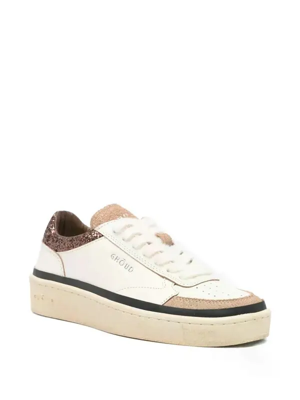 GHOUD VENICE Pads Glitter-detail Panelled Sneakers