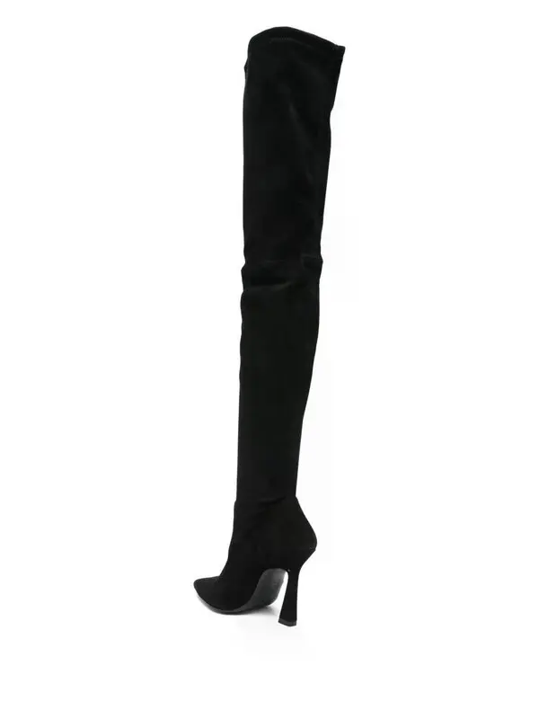 STUART WEITZMAN Suede Pointed-toe Boots