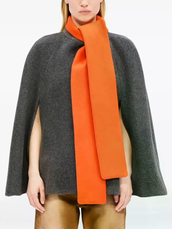 MSGM Attached Scarf Cape - Grey