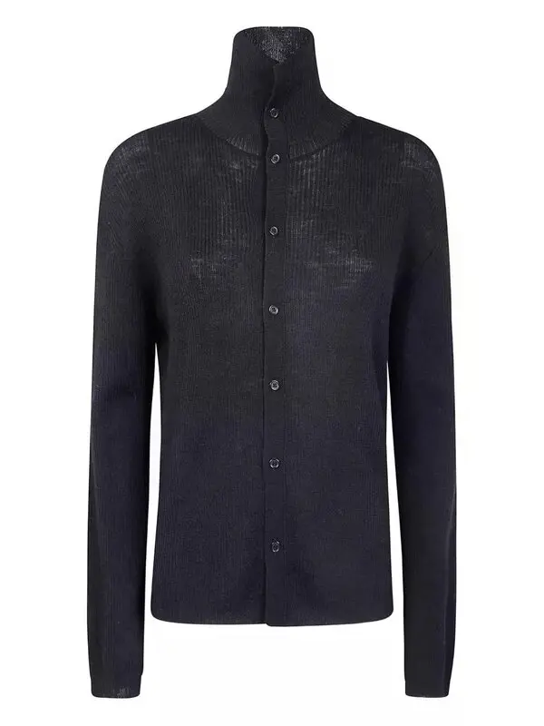 Y’s Ribbed High-neck Cardigan