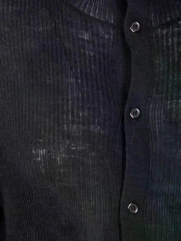 Y’s Ribbed High-neck Cardigan
