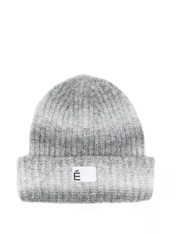 Études Studio Ribbed-knit Beanie - Grey