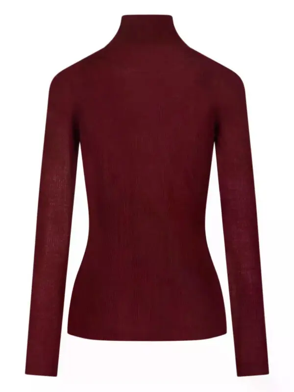 SA SU PHI Ribbed Turtleneck Sweater - Red
