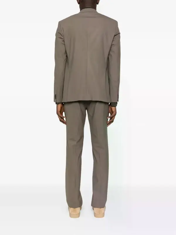 Hugo Wool Blend Single-breasted Suit - Brown