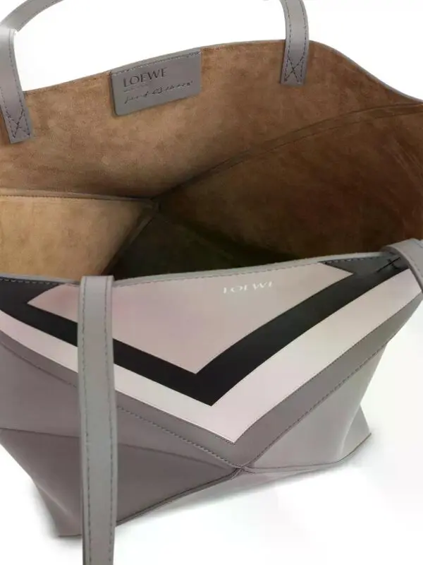 Loewe Puzzle Fold Chevron Panel Tote Bag
