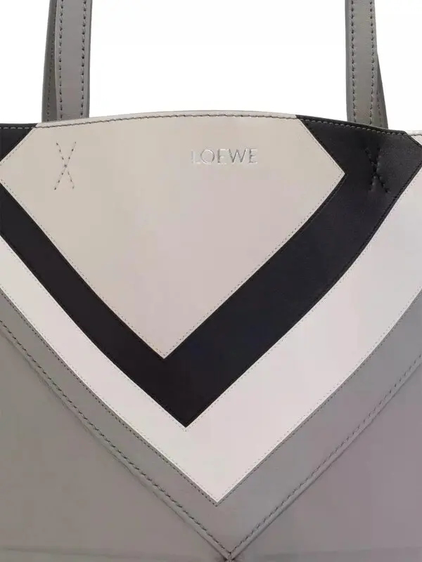 Loewe Puzzle Fold Chevron Panel Tote Bag