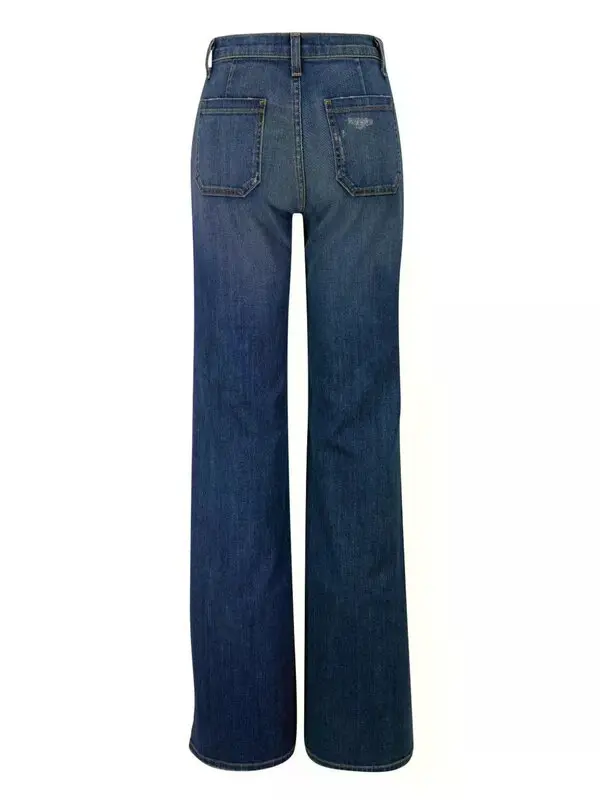 NILI LOTAN Patch-pocket Wide-leg Jeans