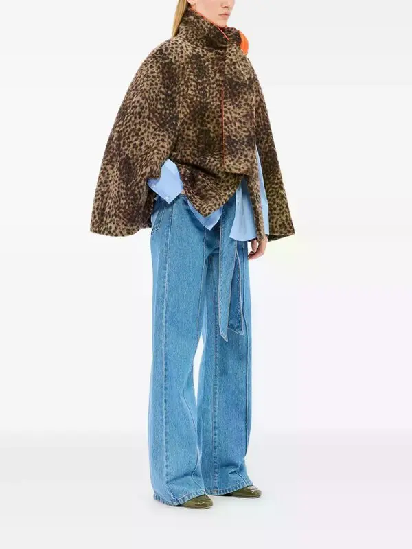 MSGM Rabbit-print Long-sleeve Shirt