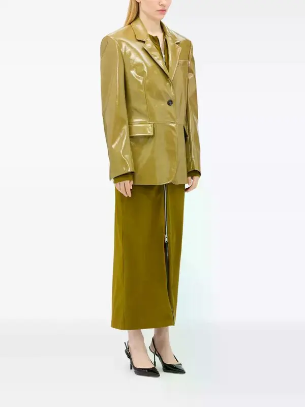 MSGM Zip-front Gathered Dress