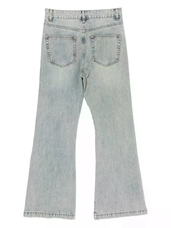 B+AB Button-hem Bootcut Jeans