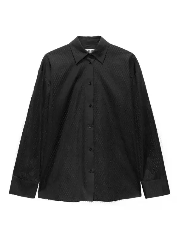 MSGM Textured Long Sleeve Shirt
