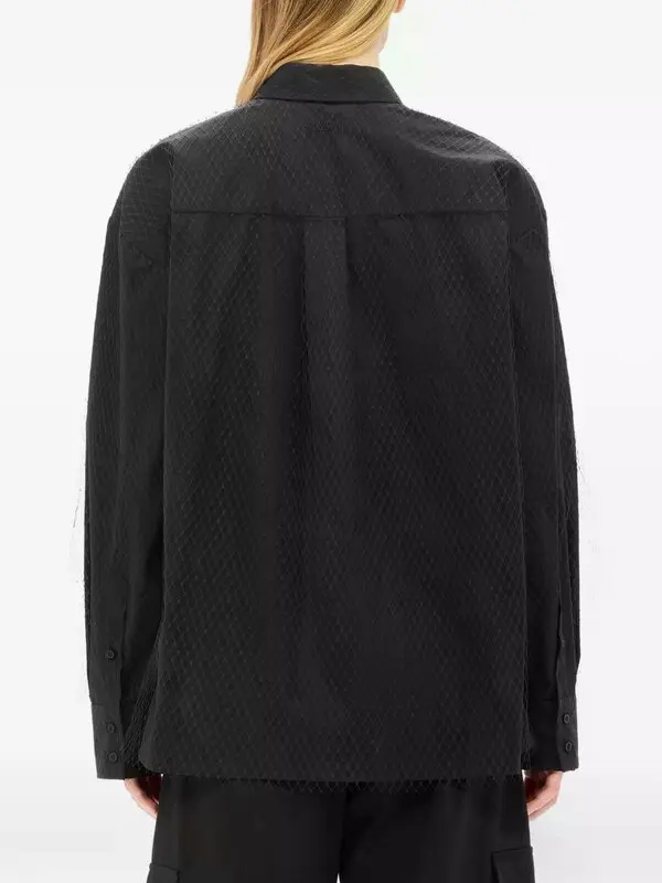 MSGM Textured Long Sleeve Shirt