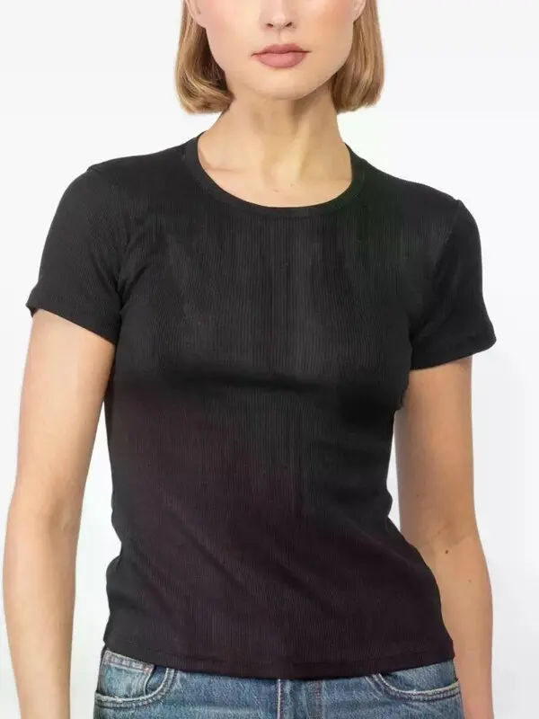 AYA MUSE Crew-neck Ribbed T-shirt