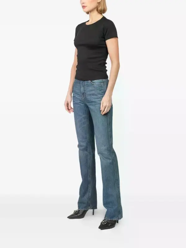 AYA MUSE Crew-neck Ribbed T-shirt