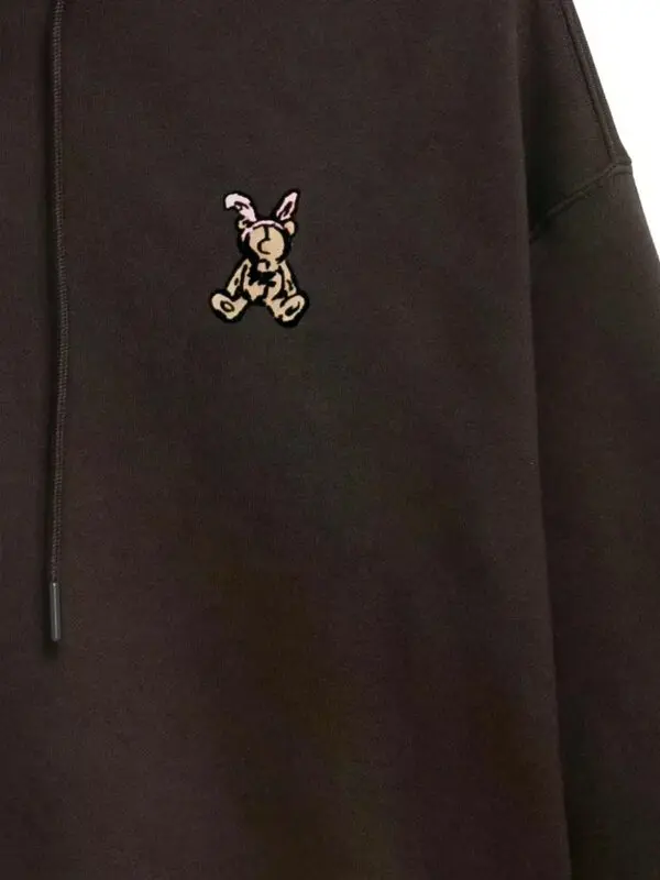 Izzue Logo-embroidered Hoodie - Brown