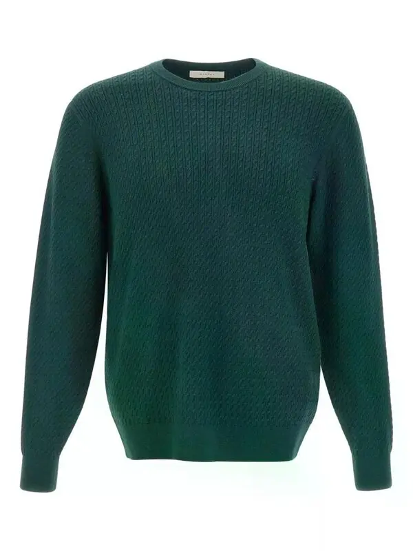 DIKTAT Cable-knit Crew-neck Sweater