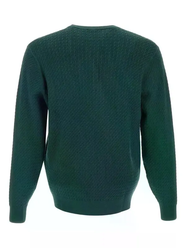 DIKTAT Cable-knit Crew-neck Sweater