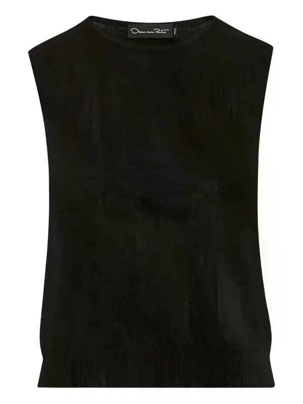 Oscar De La Renta Sleeveless Top - Black