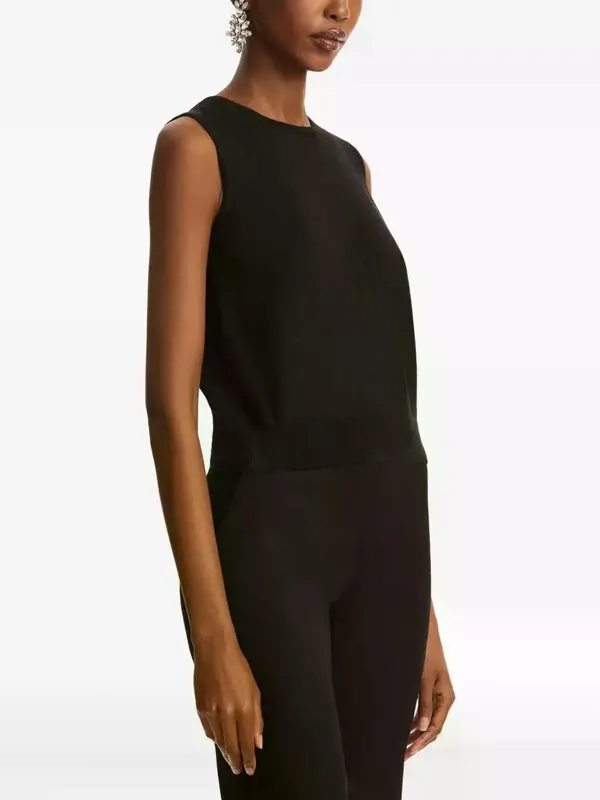 Oscar De La Renta Sleeveless Top - Black