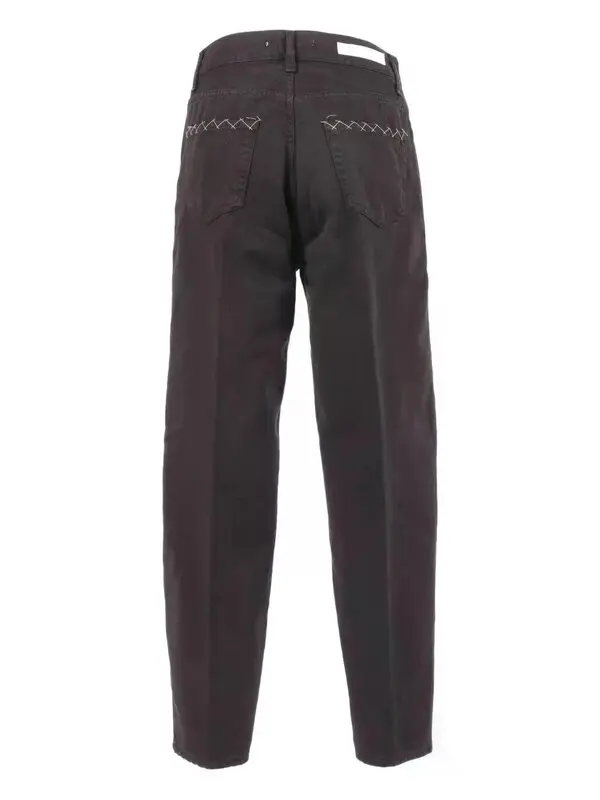 BRIGLIA 1949 Embroidered-pocket Trousers - Black