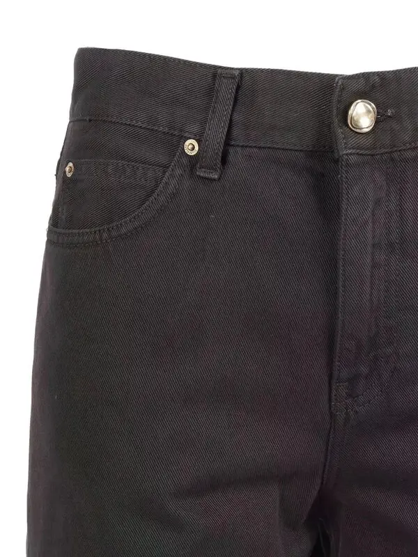 BRIGLIA 1949 Embroidered-pocket Trousers - Black