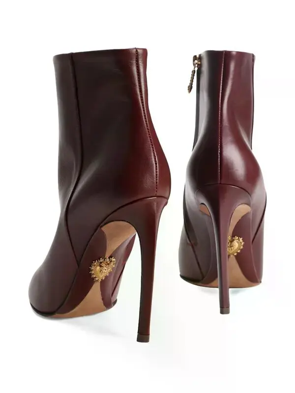 Dolce & Gabbana 105mm Devotion Pointed-toe Ankle Boots