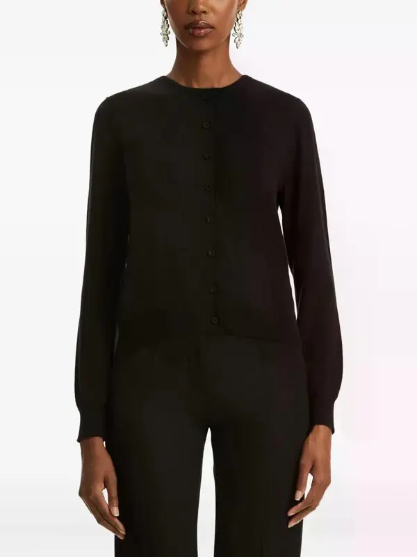 Oscar De La Renta Button-front Cardigan - Black