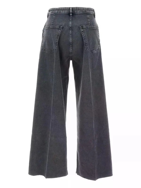 3x1 High-waist Wide-leg Jeans - Black