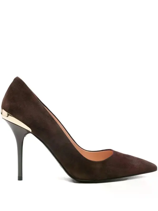 Moschino 95mm Pointed-toe Suede Pumps