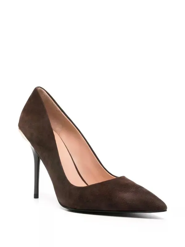 Moschino 95mm Pointed-toe Suede Pumps