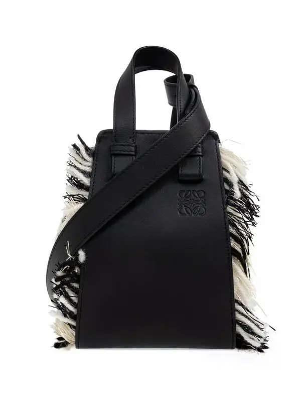 Loewe X Albers Compact Hammock Fringed Leather Tote Bag