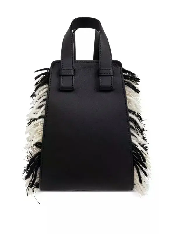 Loewe X Albers Compact Hammock Fringed Leather Tote Bag