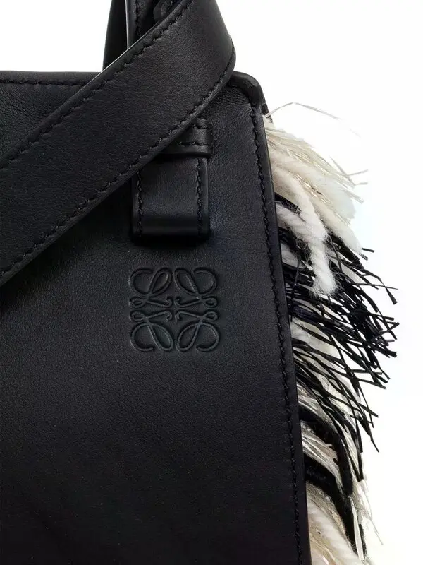 Loewe X Albers Compact Hammock Fringed Leather Tote Bag