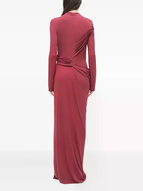 Simkhai Izadora Draped Jewel-embellished Dress - Red