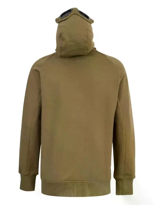 C.P. COMPANY Goggle Zip-up Hoodie - Green