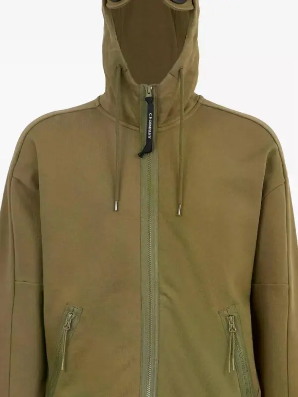C.P. COMPANY Goggle Zip-up Hoodie - Green
