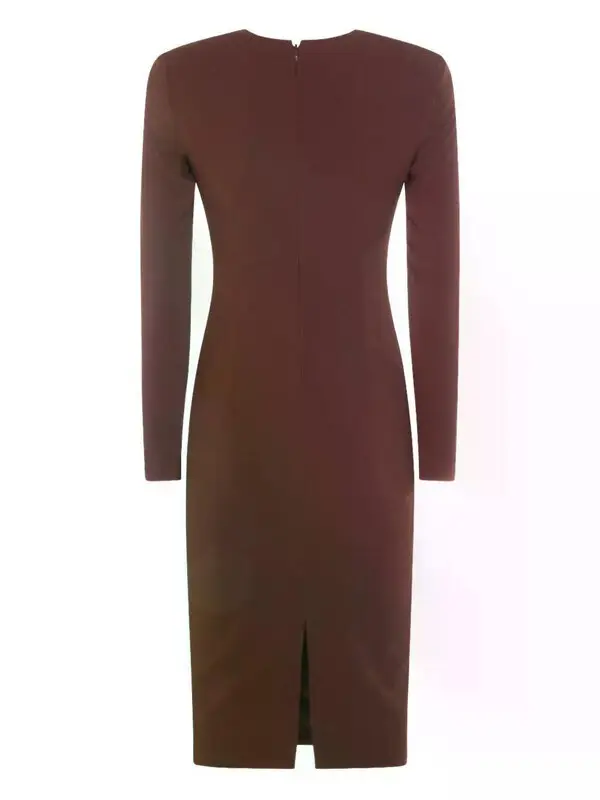 Elisabetta Franchi Tassel-embellished Long-sleeve Dress - Red