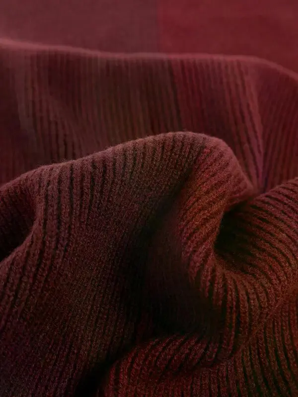Loewe Ribbed Asymmetric Scarf