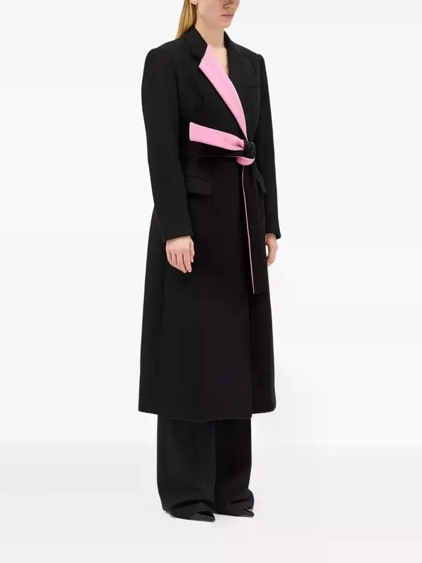MSGM Double-breasted Belted Coat
