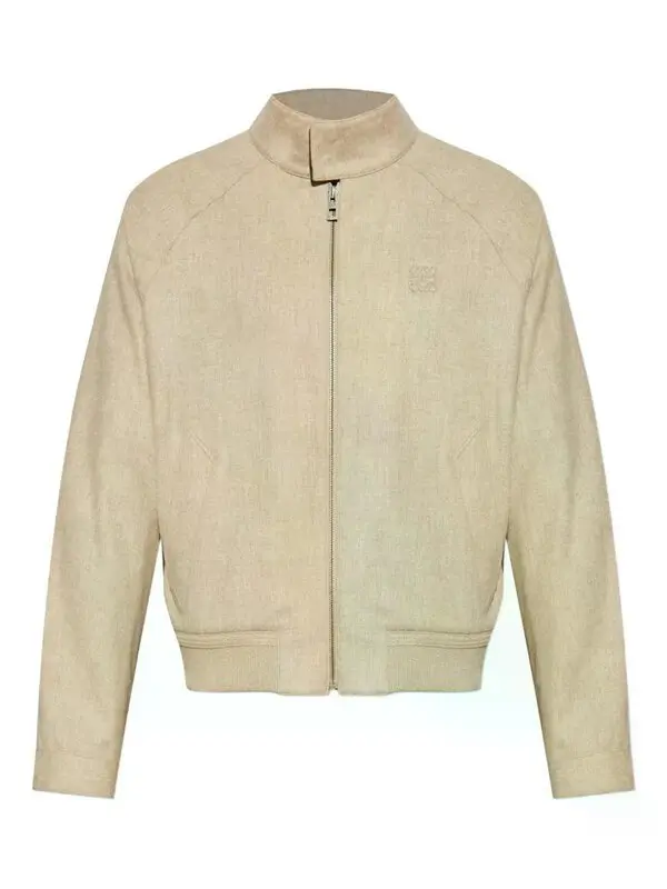 Loewe Zip-up Jacket - Neutrals