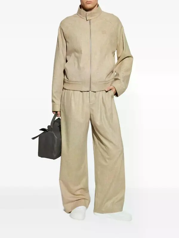 Loewe Zip-up Jacket - Neutrals