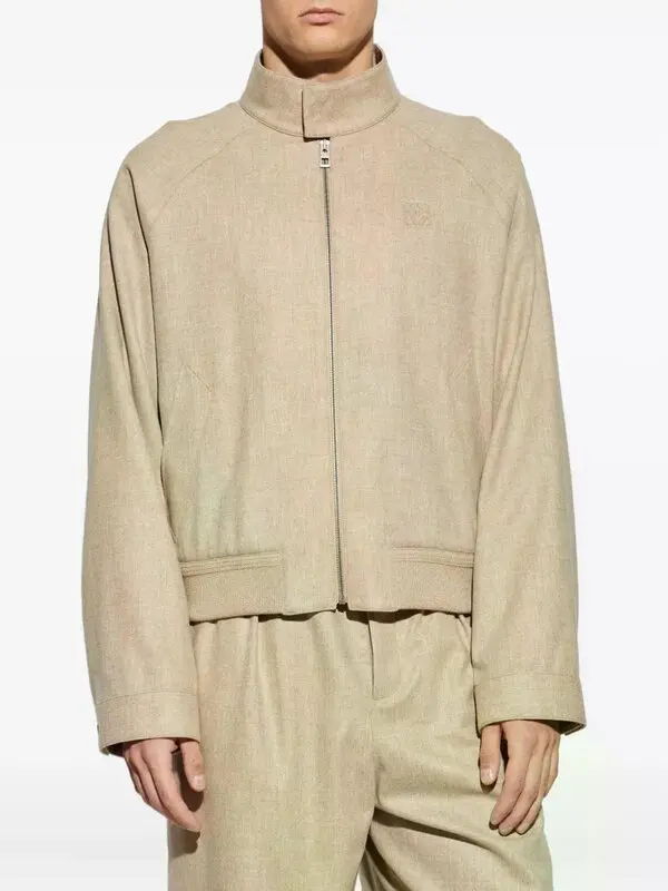 Loewe Zip-up Jacket - Neutrals