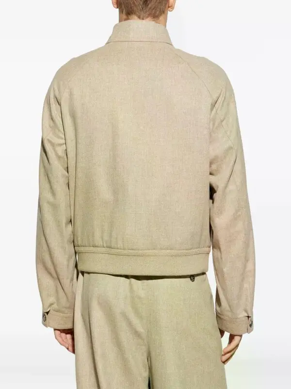 Loewe Zip-up Jacket - Neutrals