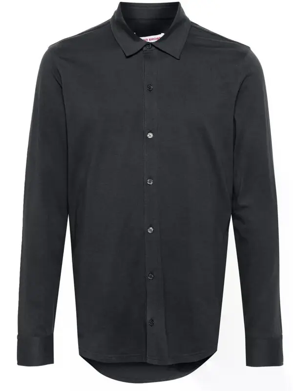 Orlebar Brown Giles Cotton Silk Shirt - Grey