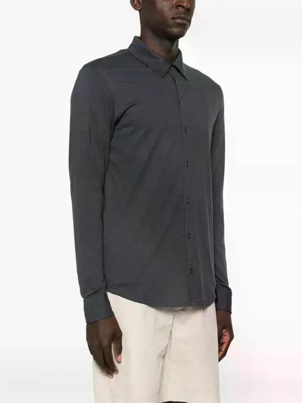 Orlebar Brown Giles Cotton Silk Shirt - Grey