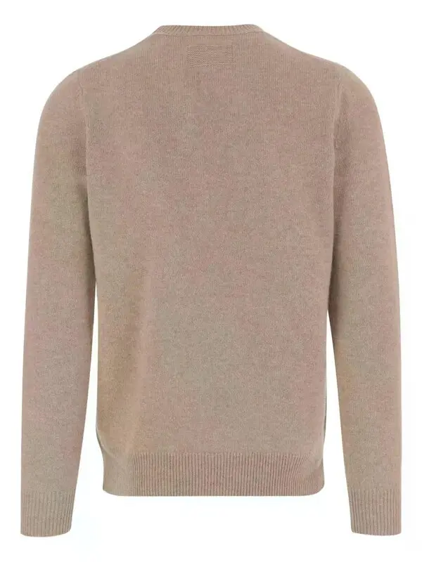 Guest In Residence Crew-neck Ribbed-hem Cashmere Sweater - Neutrals