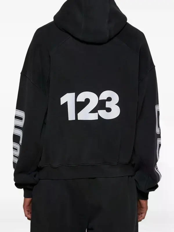 RRR123 Metanoia Logo-print Hoodie