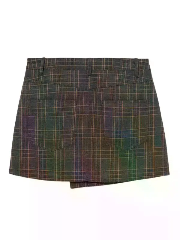 B+AB Checked Mini Skirt