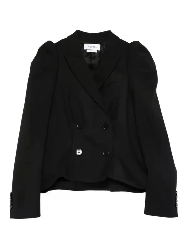 Alexander McQueen Puff-sleeve Double-breasted Jacket