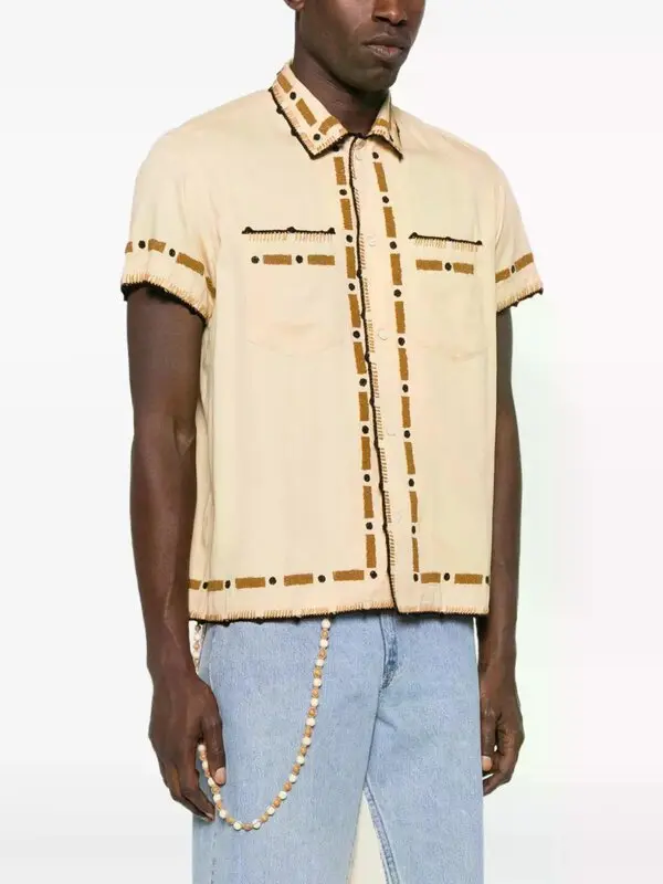 BODE Beaded Embroidered Shirt